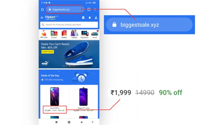 Fake websites alert! How to check your Flipkart website or app