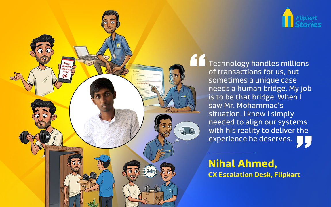 Flipkart Customer Support Resolves Return to Restore Confidence